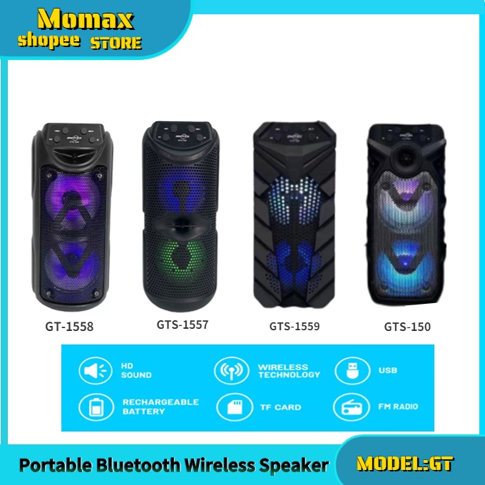 G7S-1558 3x2 inch Rechargeable Wireless Bluetooth Speaker | Shopee Philippines