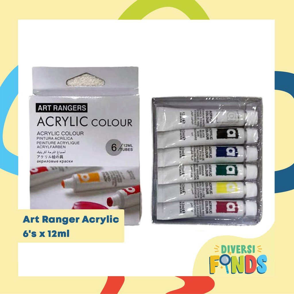 1 SET Art Ranger Paint - WATERCOLOR / ACRYLIC / OIL / GOUACHE - 6, 12 ...