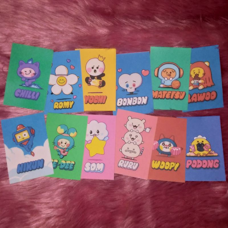 Treasure Line Character/ TRUZ (Poster Style) Sticker Set | Shopee ...