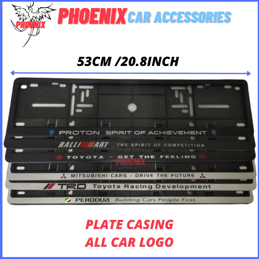 Nombor Plate kereta FRAME LONG Number Plate Casing logo car Nombor ...