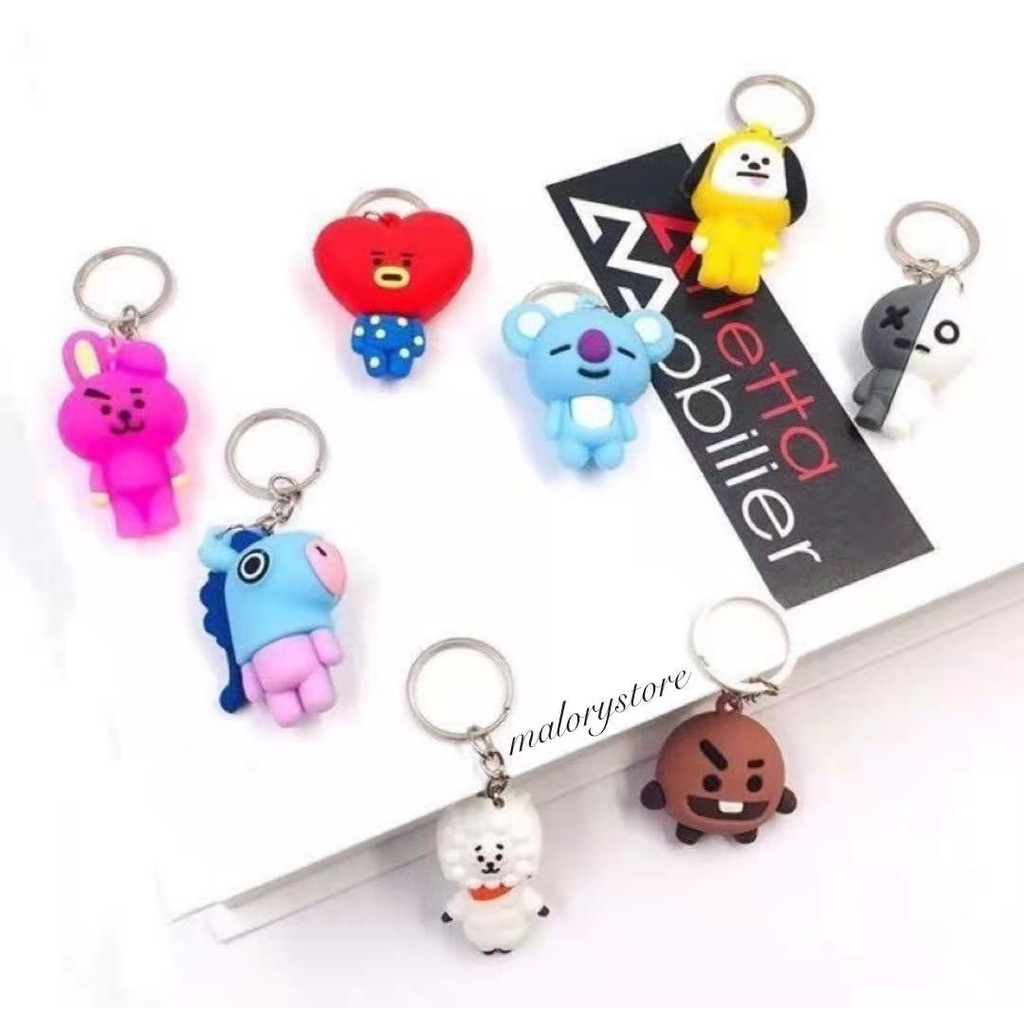 bt21 bts keychain bts small give kpop tata chimmy rj shooky cooky van koya mang | Shopee Philippines