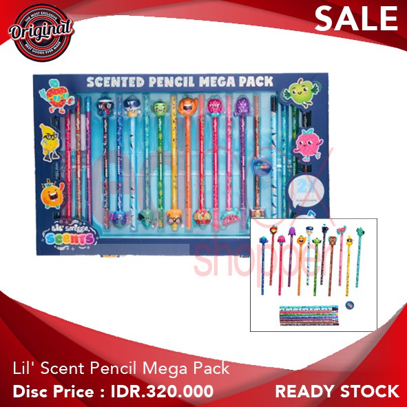 Original Smiggle Lil' Scent Pencil Mega Pack | Shopee Philippines