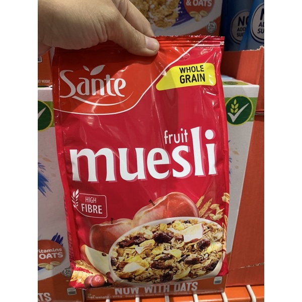 Sante Muesli Wholegrain Fruit 350g | Shopee Philippines