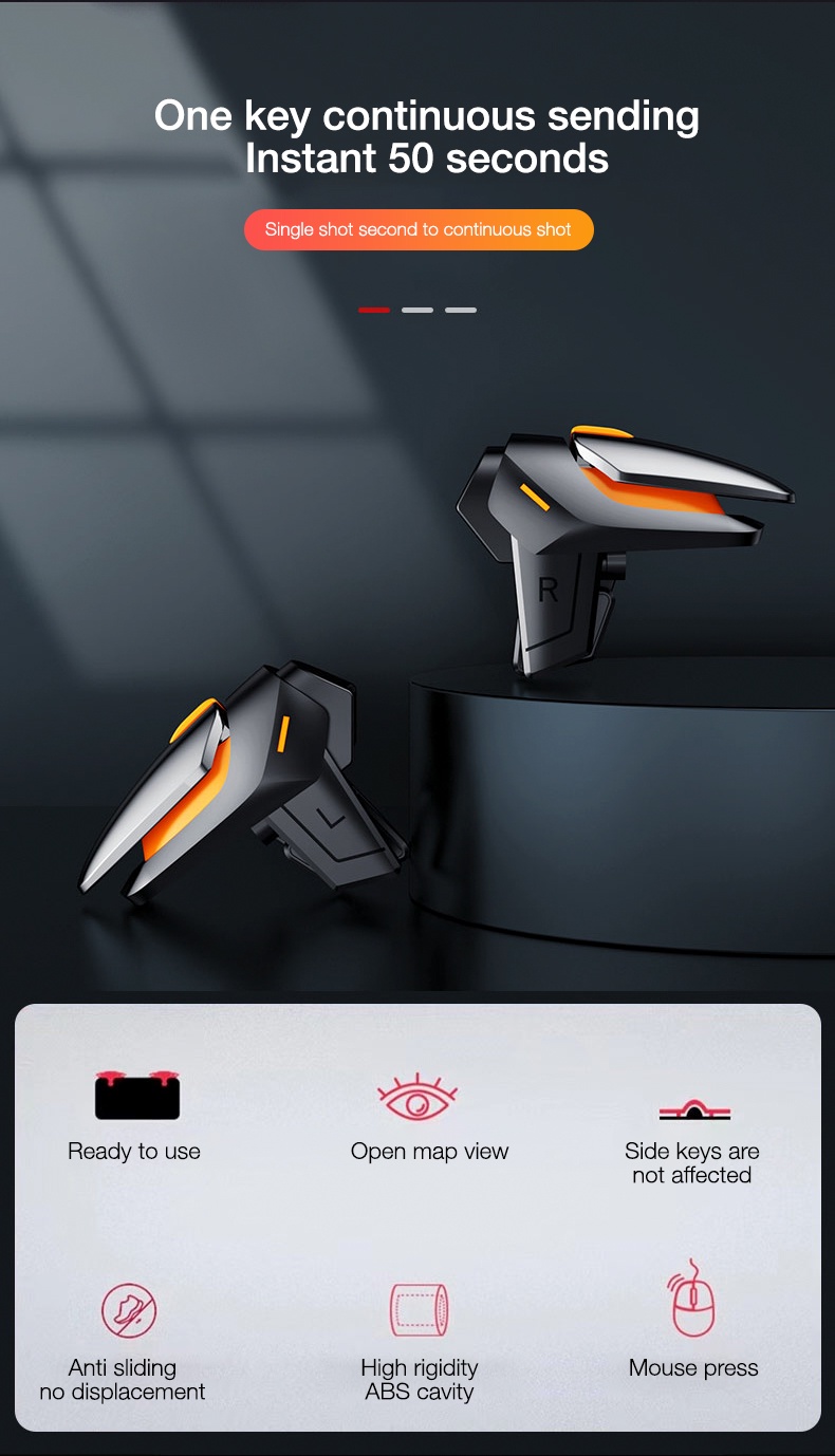 BlueWow Dy01 Trigger Controller Gamepad Joystick Fire Button Shooting Game | Shopee Philippines