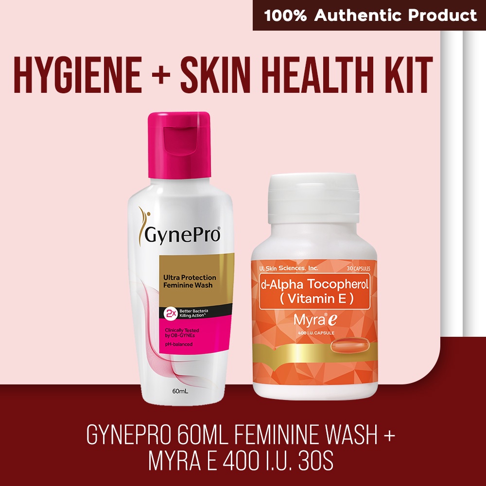 Hygiene + Skin Health Kit (Gynepro Ultra Protection Feminine Wash 60ml ...