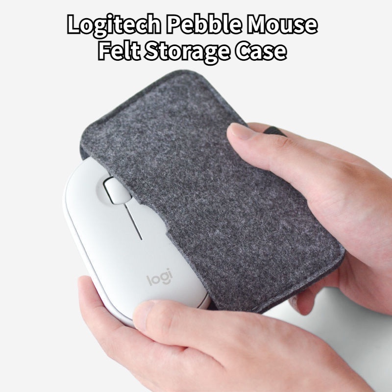 Logitech Pebble Mouse Storage Case Felt Logitech Pebble Wireless ...