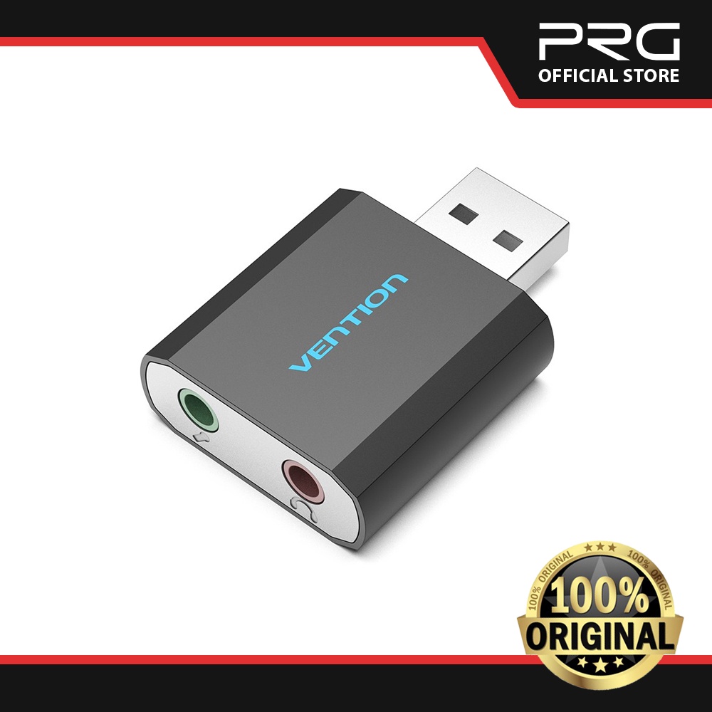 Vention USB Sound Card with 3.5mm Stereo and Mic Soundcard Splitter ...