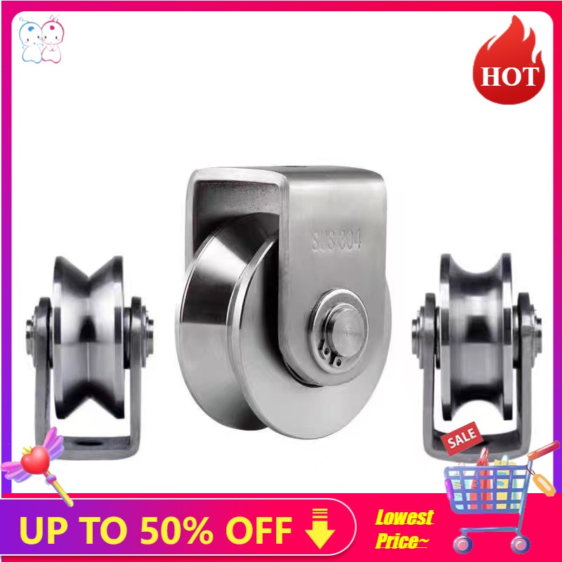 2 Inch V Type Pulley Roller 304 Stainless Steel Sliding Gate Roller ...