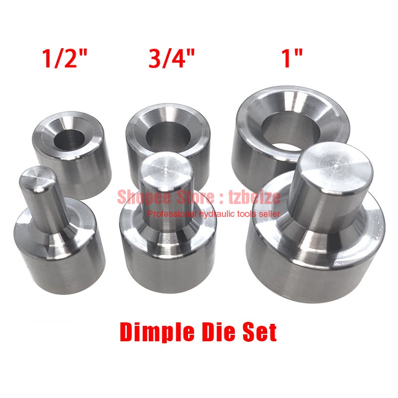 3 Piece Dimple Die Set 1/2" 3/4'" 1" | Shopee Philippines