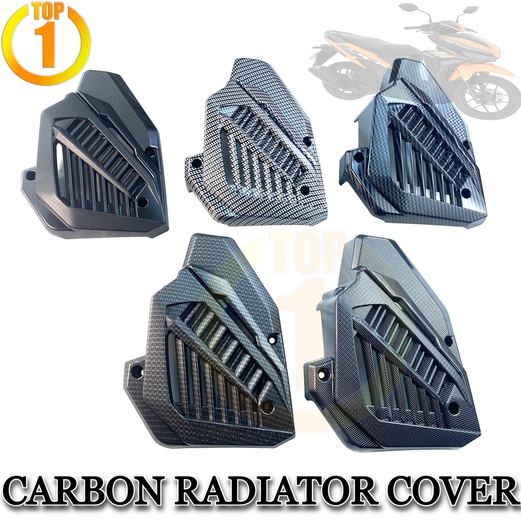 COD New Design Radiator Cover CARBON For Honda Click 125 150 V1 V2 ...