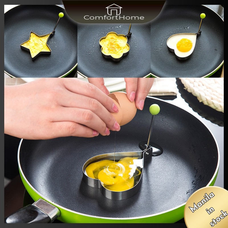 P091 COD Creative Stainless Steel Omelette Egg Frying Mold Fried Egg ...