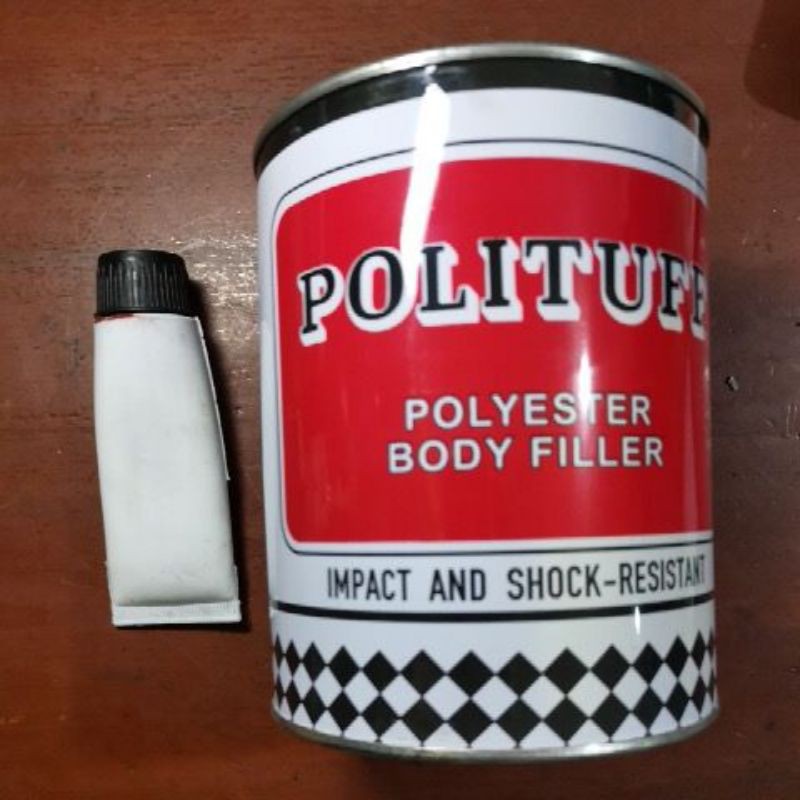 Original Polituff Polyester Body Filler w/ Hardener Quart Size / 1 ...