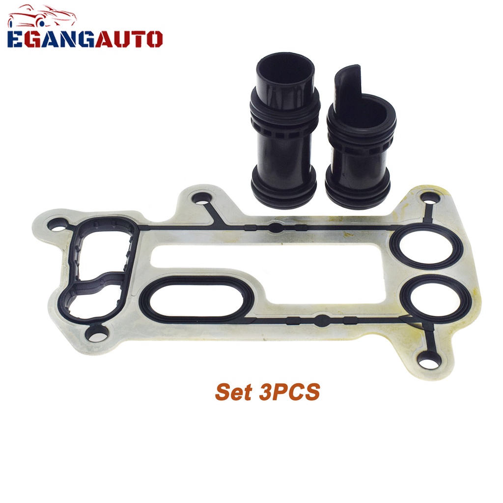 Oil Filter Housing Element Seal and Pipe Set For BMW E90 E60 E61 E87 ...