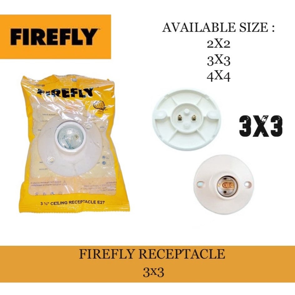 RECEPTACLE FIREFLY (2X2 3X3 4X4)BUKILYA | Shopee Philippines