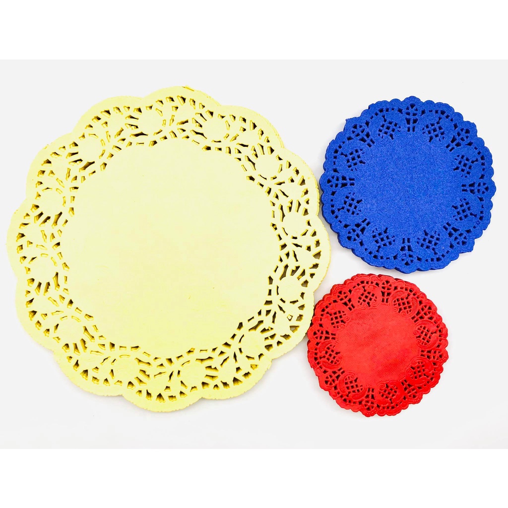EVERYDAY BAKER - 100pcs. Round Colored Paper Doilies | Shopee Philippines