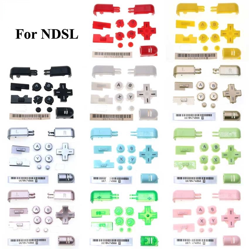 Replacement ABXY L R D Pad Cross Button Full Button Set For Nintendo DS ...