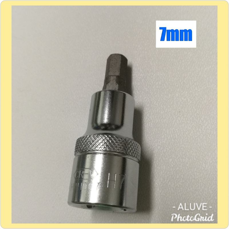 Licota 1/2 drive Hex Bit Socket 55mm length 4mm 5mm 6mm 7mm 8mm 10mm ...