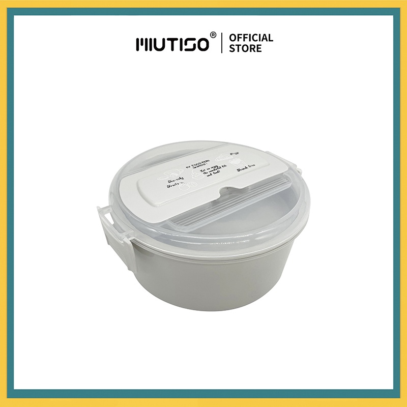 Miutiso Round Lunch Box Dinnerware Food Storage Container Children Kids ...