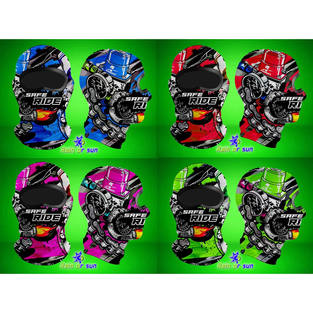 SAFE RIDE B01 balaclava full mask nylon spandex full bonet motor riding ...