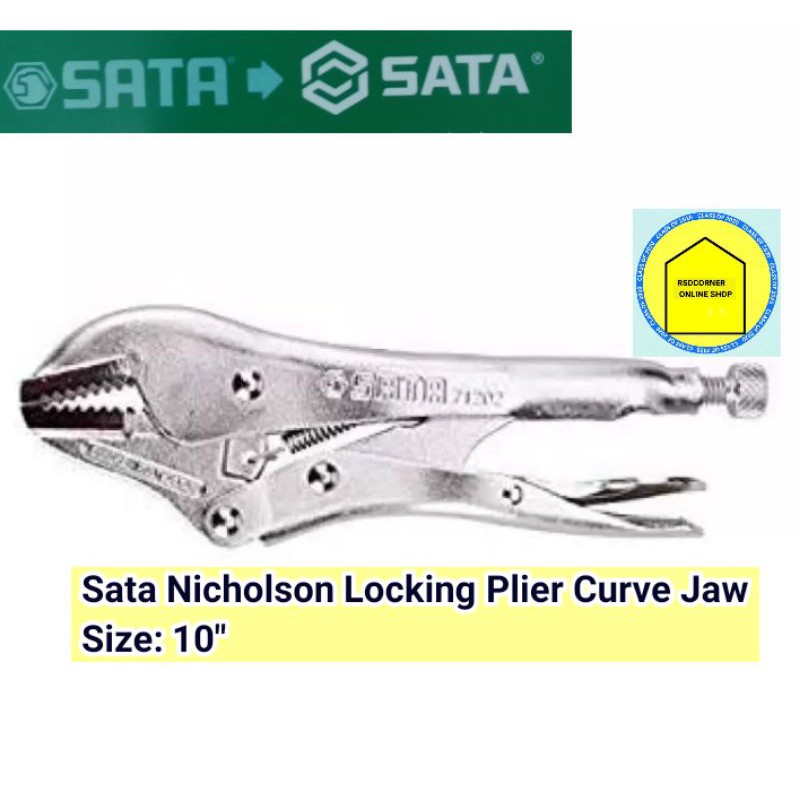 SATA NICHOLSON LOCKING PLIER CURVE JAW(10") | Shopee Philippines