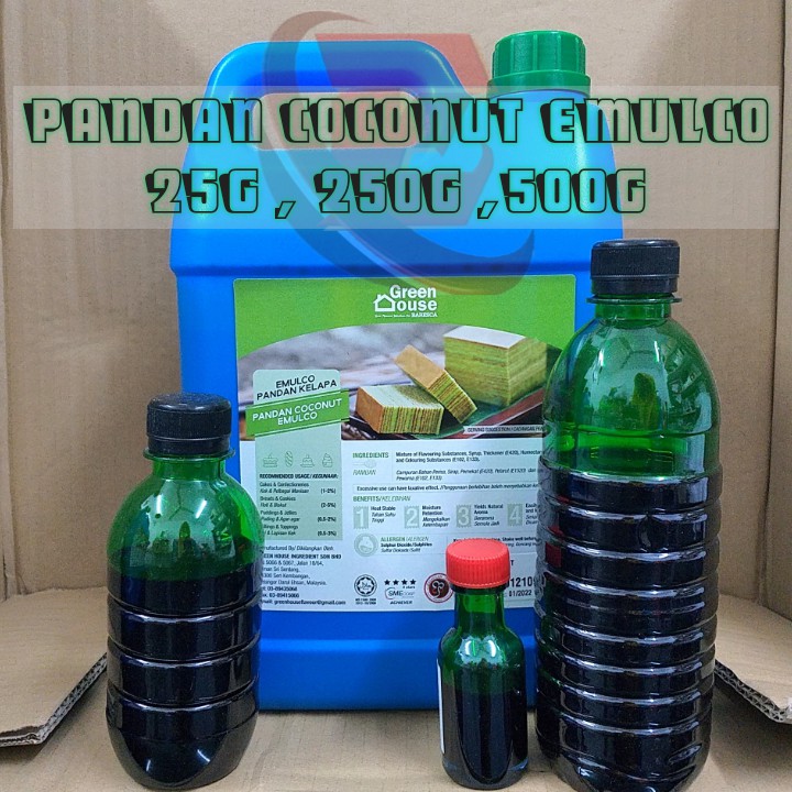 PANDAN COCONUT EMULCO 25G 250G 500G | Shopee Philippines