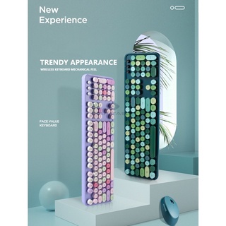 MOFii Exclusive Sweet Mixed 2.4g Wireless And Combo Gaming Keyboard Set ...