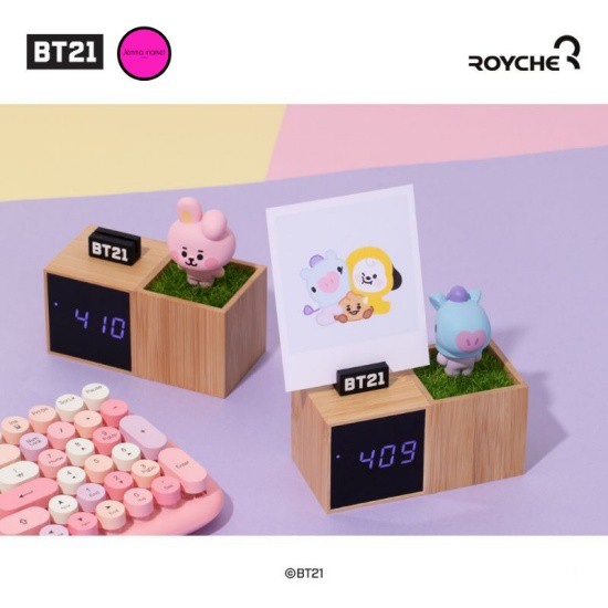 BT21 Baby Official LED Digital Desk Clock Line Friends x Royche ...