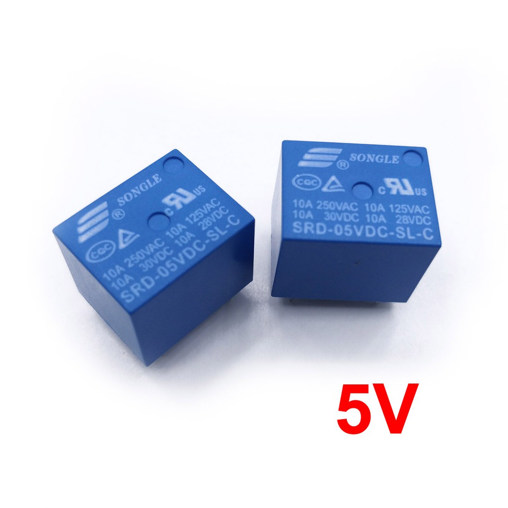 2pcs original 5v relay Relays songle SRD-05VDC-SL-C SRD-12VDC-SL-C SRD ...