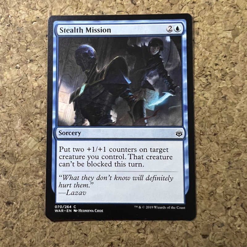 MTG STEALTH MISSION | WAR OF THE SPARKS | BLUE | MAGIC THE GATHERING ...
