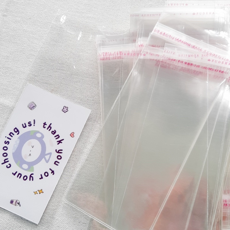 Fish | 200 OPP cellophane bags, with edge glue/sealing | Shopee Philippines