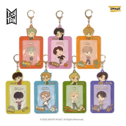 BTS TinyTan Photo Card Holder Key Ring Dynamite V/Jungkook/RM/Jimin/J-hope/Jin/SUGA | Shopee ...