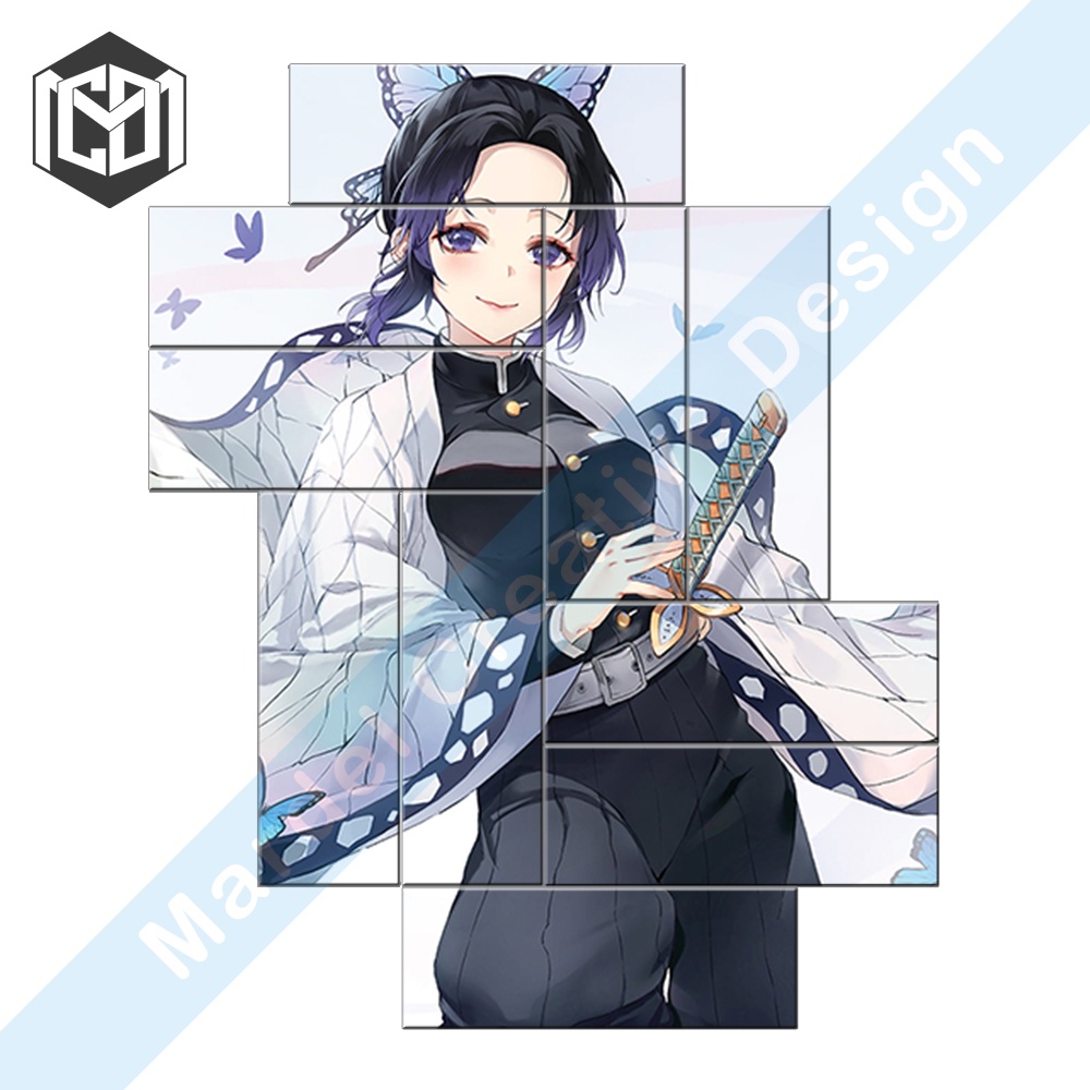 Anime Fridge Magnet Puzzle [Demon slayer- Shinobu Kocho] | Shopee ...