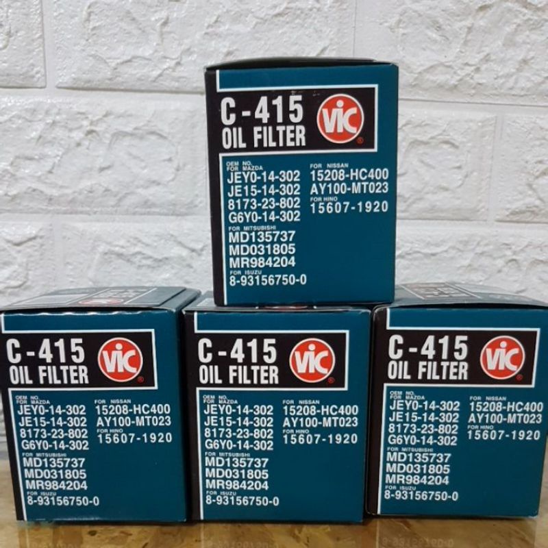 C - 415 VIC Oil Filter Original | Shopee Philippines