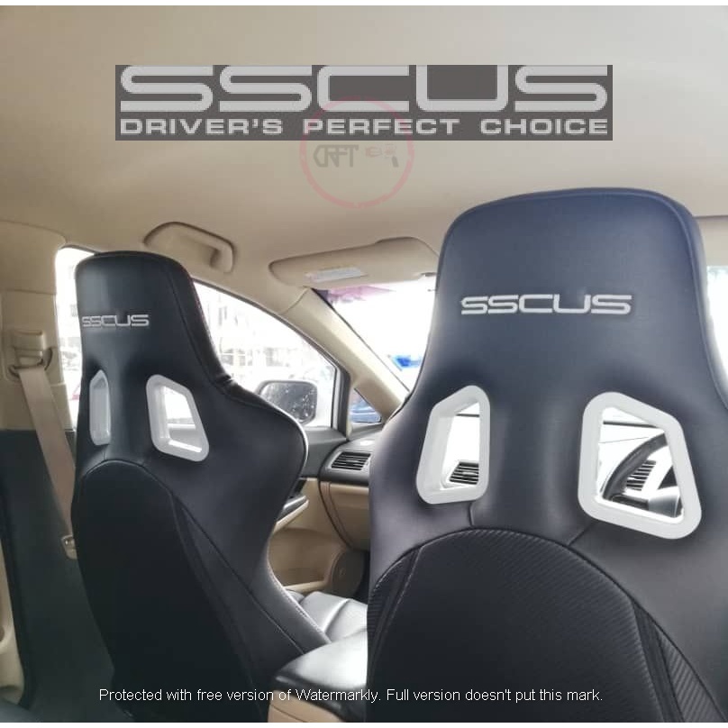 CFS260 SSCUS Driver's Perfect Choice Bucket Seat 2PCS Stiker Sticker ...