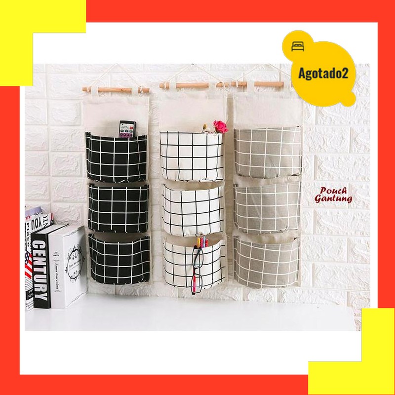 3 Stacking, Hanging Pouch Boxes & Boxes (with Straps And Wood) | Shopee ...