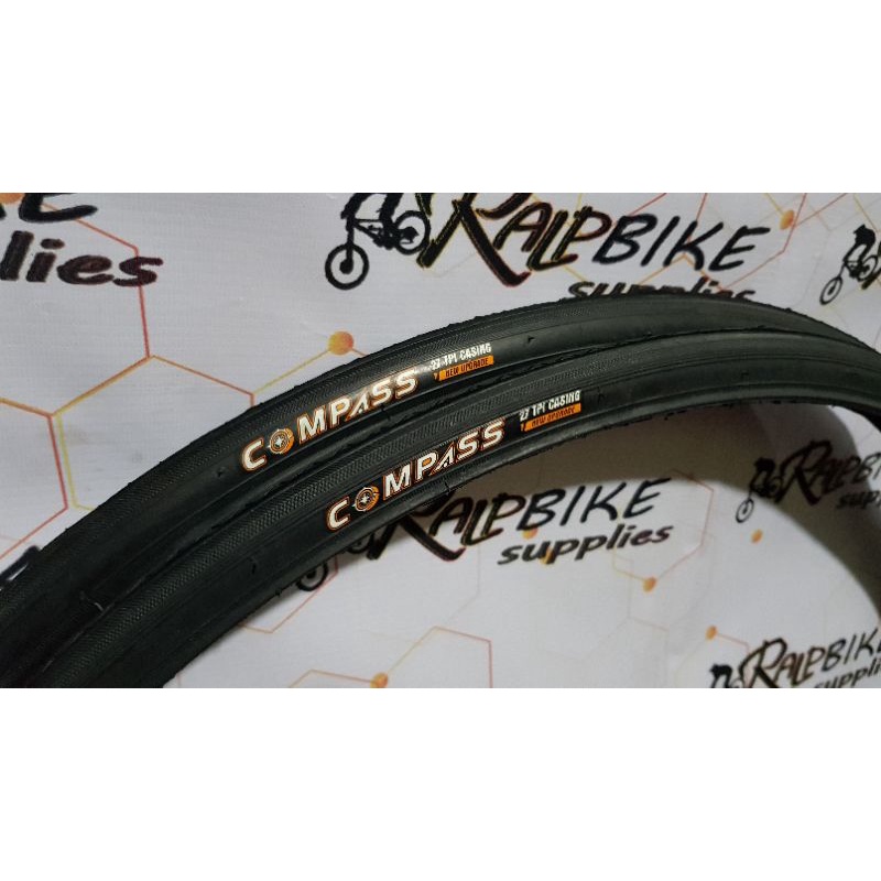 Roadbike Tires COMPASS 700X25C/23C | Shopee Philippines