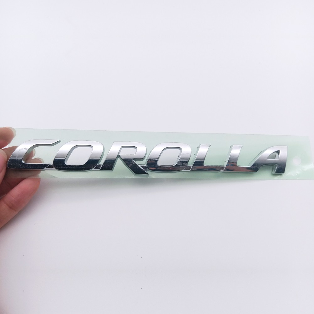1 ABS COROLLA Logo Auto Car Emblem For Toyota Badge Sticker | Shopee ...