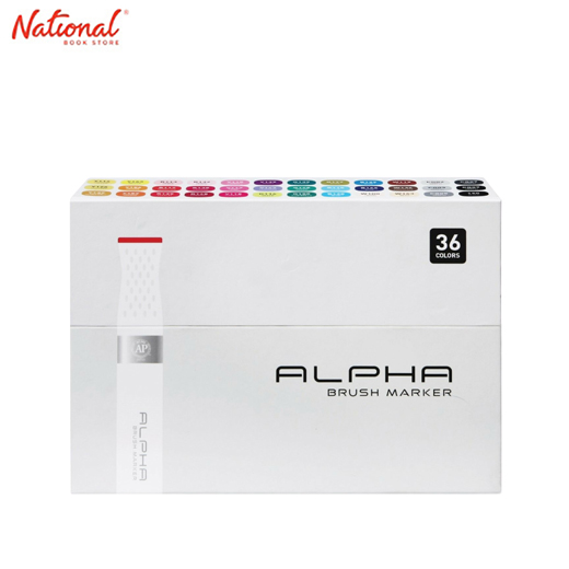 Alpha Brush Marker 36 Colors Set 116002 | Shopee Philippines