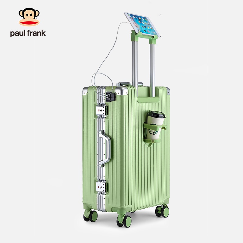 Monkey multi-function suitcase New aluminum frame trolley case ...