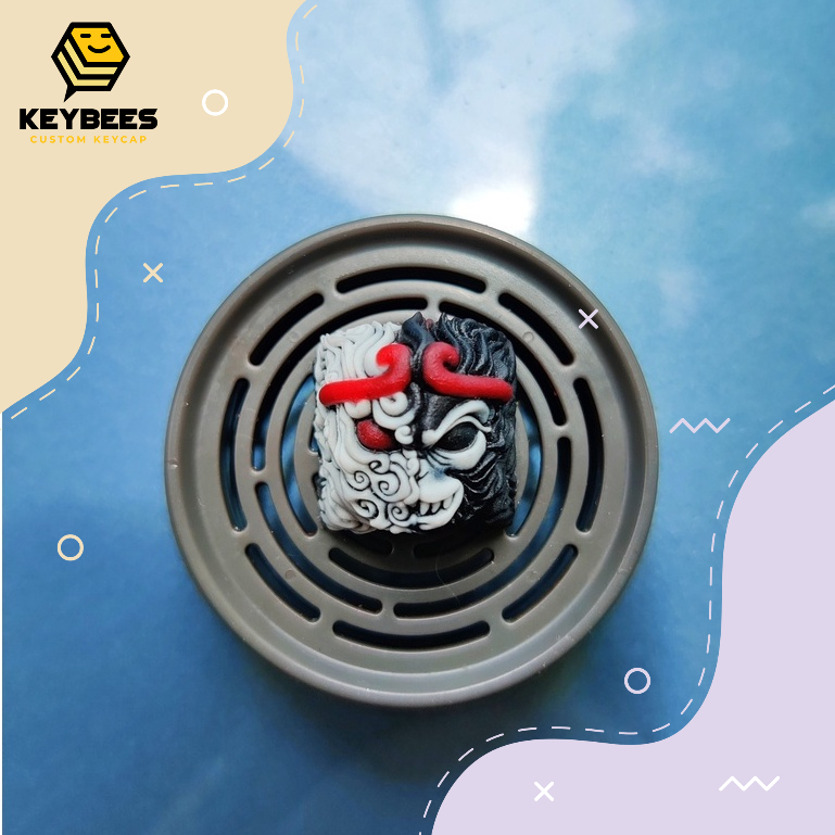 Wukong Keycap - Black-White Tone, Red Kim Co | Shopee Philippines