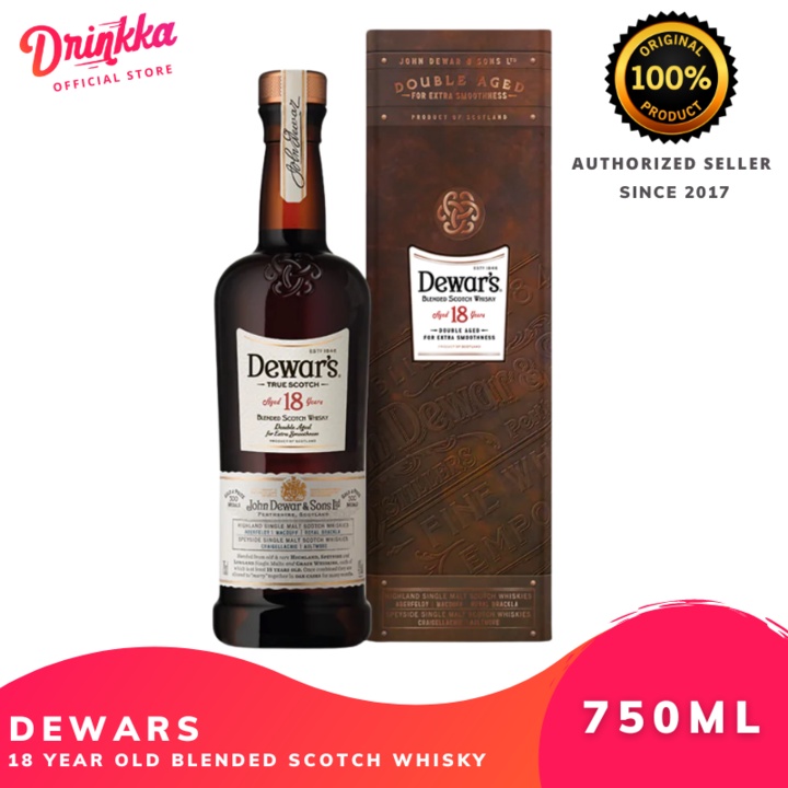 Dewars 18 Year Old Blended Scotch Whisky 750ml | Shopee Philippines