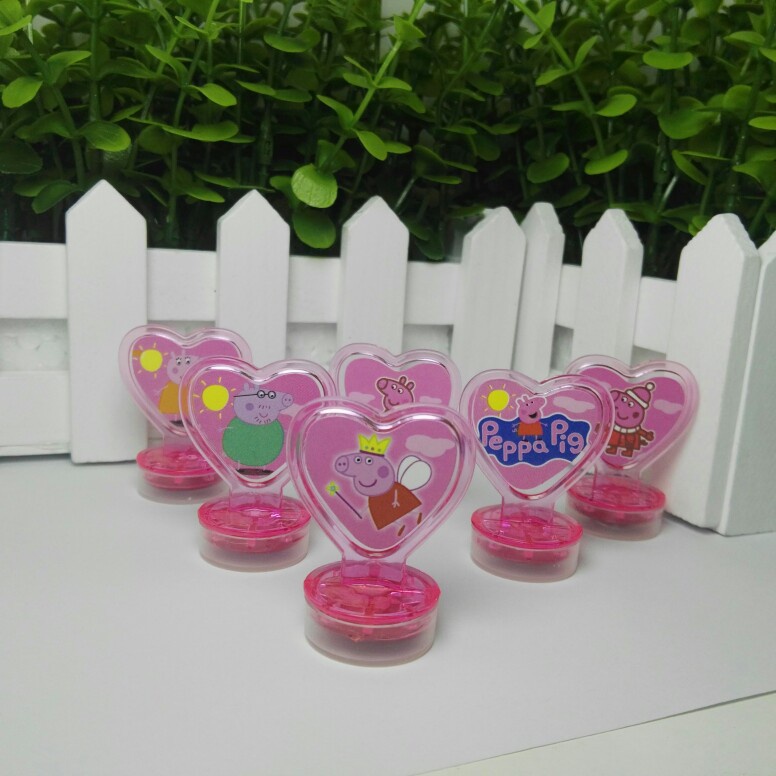 6pcs/set Cartoon Stamp set Cartoon Chop Peppa Pig Chop kids toy Ready ...