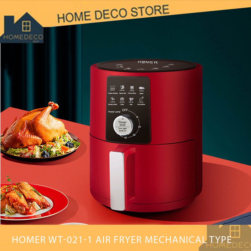 Home Deco Homer Wt-021-1 Air Fryer Mechanical Type (with Free Chopper ...