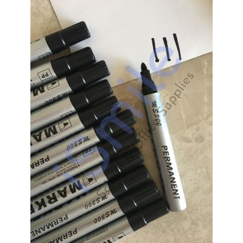 12 pcs. "MS300" Permanent Marker | Shopee Philippines