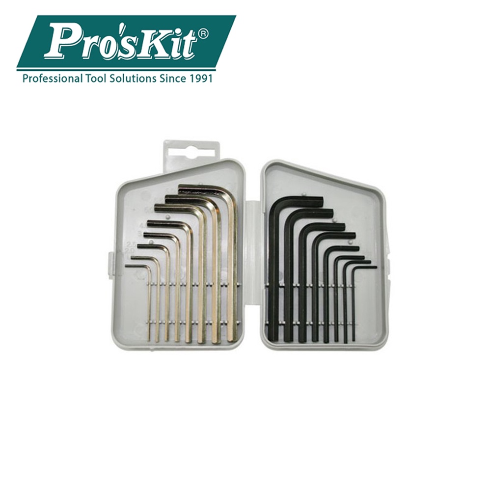 Pro'sKit HW-0221 16Pcs Hex Key Wrench Set | Shopee Philippines