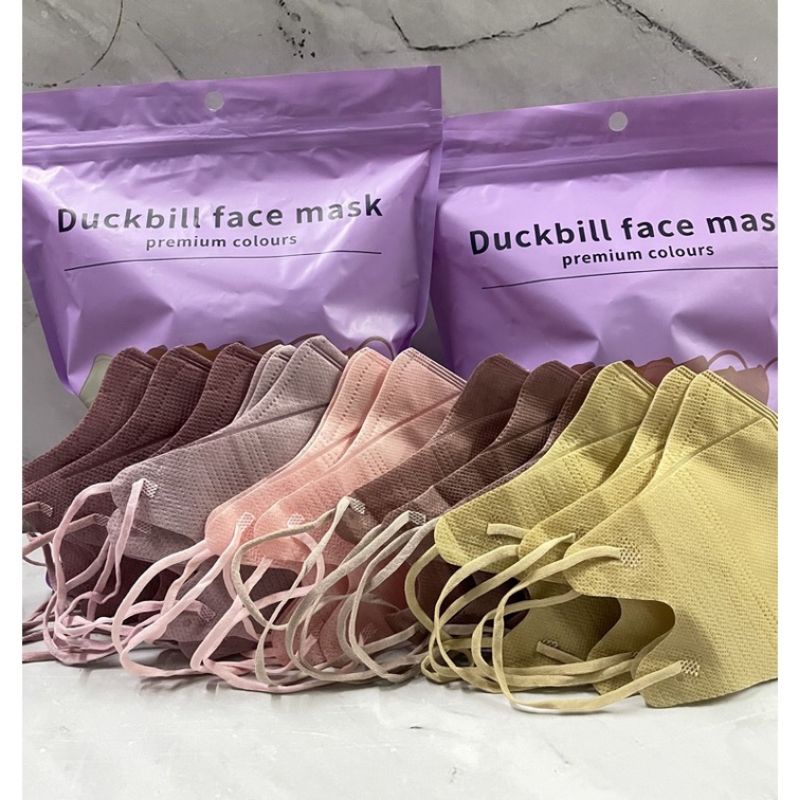Duckbill Mask PREMIUM COLOR PASTEL COLOR Contents 50PCS // FACEMASK ...
