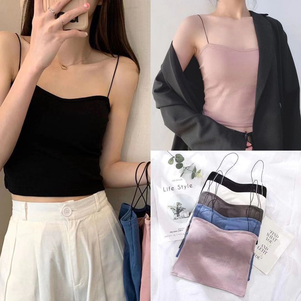 Fashion Boutique good quality New Sando Cotton Bra With Padded | Shopee ...