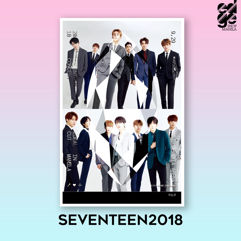 SEVENTEEN IN MANILA Concert Posters ( 305mm x 470mm ) | Shopee Philippines