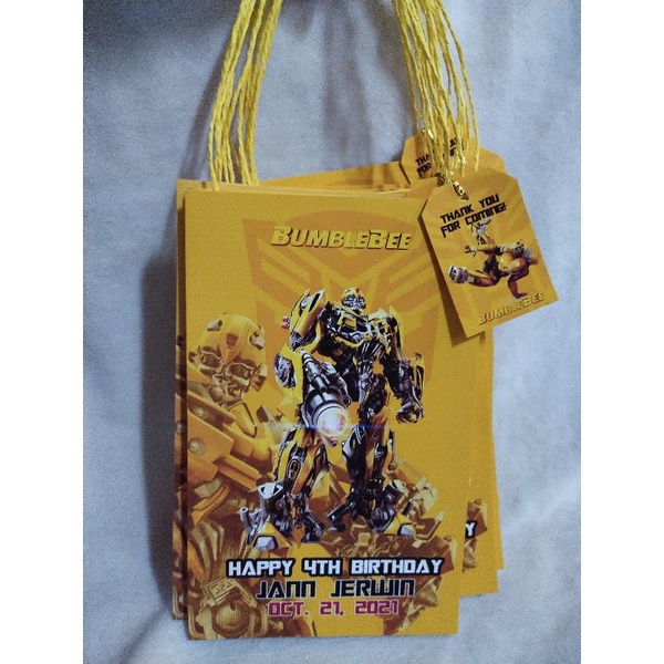 10pcs. Transformers Bumblebee and Optimus Loot bags | Shopee Philippines