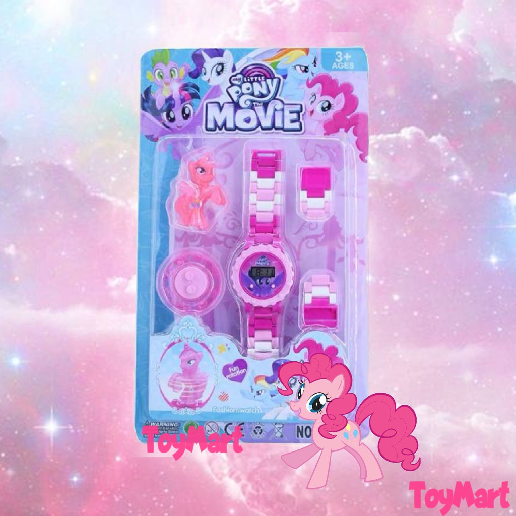 My Little Pony Famous Blocks Watch For Kids Spinning Girl Cartoon Toy ...